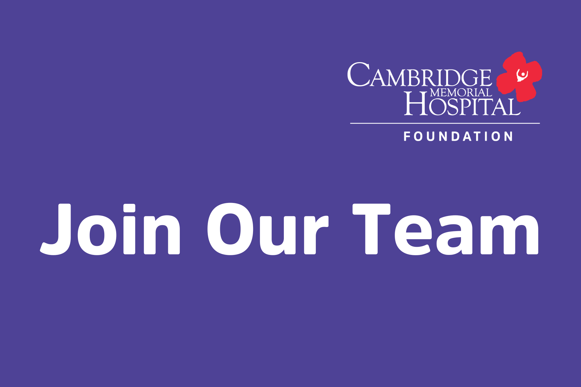 We are hiring! Director of Finance - Cambridge Memorial Hospital Foundation